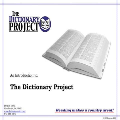 The Dictionary Project - Introduction | PPTX