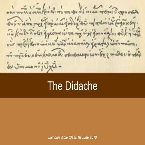 The Didache | PPT