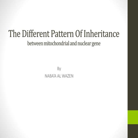 The different pattern of inheritance | PPTX | Genetics | Science