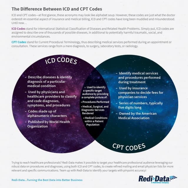 The Difference Between ICD and CPT Codes | PDF