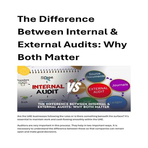 The Difference Between Internal & External Audits. | PDF