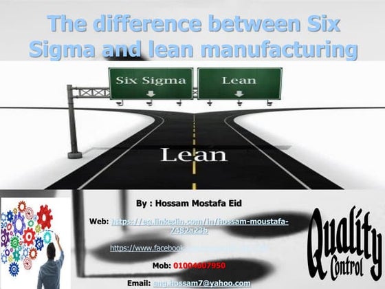 Lean Manufacturing and Lean Six Sigma | PPT