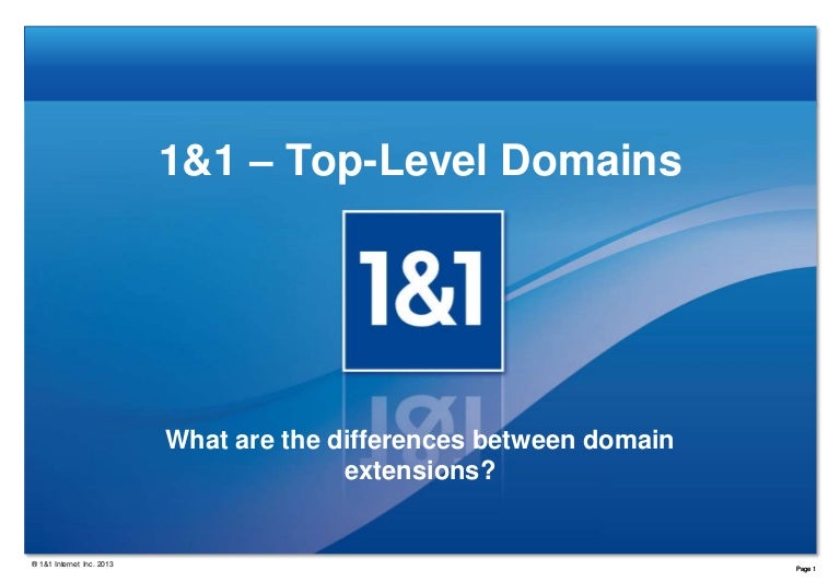 The Difference Between Various Domain Extensions