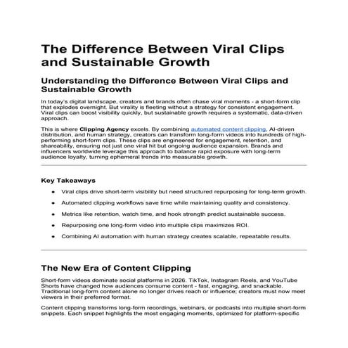 The Difference Between Viral Clips and Sustainable Growth.docx