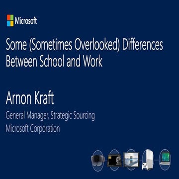 The sometimes overlooked differences between school and work | PDF