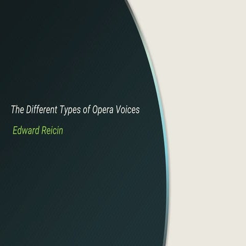 The Different Types of Opera Voices | PPTX