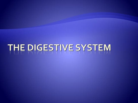 Digestive system power point | PPTX