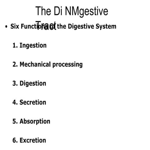 Physiology of Digestive System | PPT