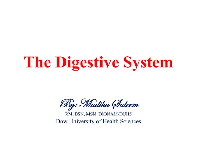 Digestive System.pdf HUMAN ANATOMY AND PHYSIOLOGY | PDF