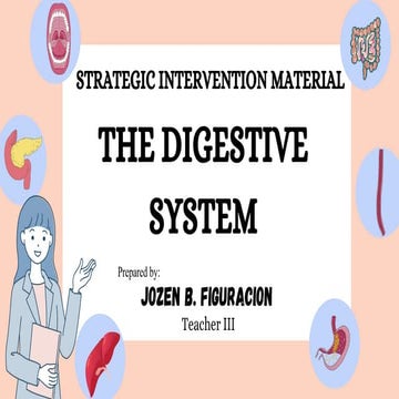 THE DIGESTIVE SYSTEM POWER POINT PRESENTATION | PDF