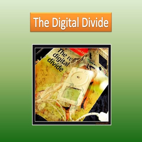 Digital Divide Introduction | PPT