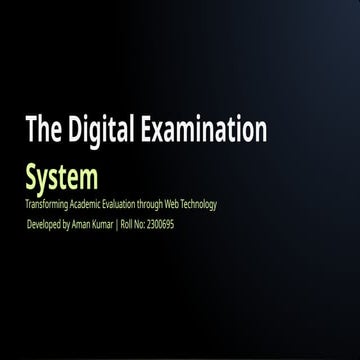 The Digital Examination System for the.pptx