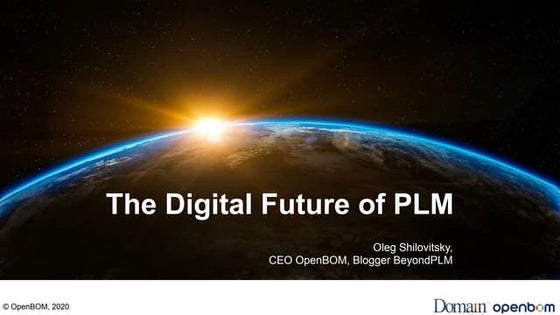 Demystifying Modern PLM Sessions. Part 1: Technology | PPT