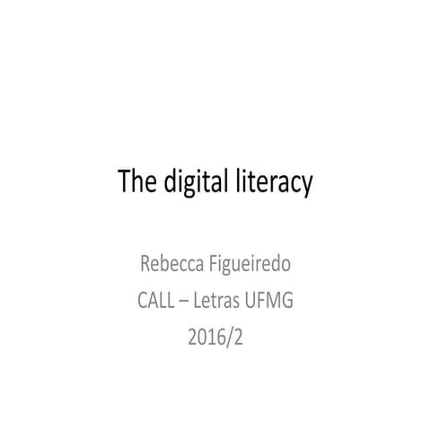 Digital literacy ppt | PPTX