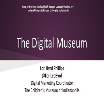 The Digital Museum | PPT