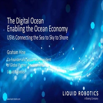 The Digital Ocean: Enabling the Ocean Economy | PPTX