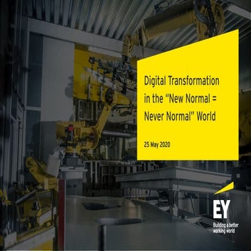 Digital strategy as a response to the New Normal | PPT