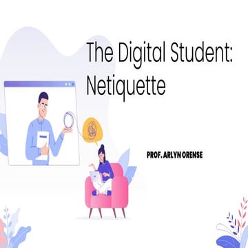 Digital student netiquette | PPTX | Internet Safety | Parenting