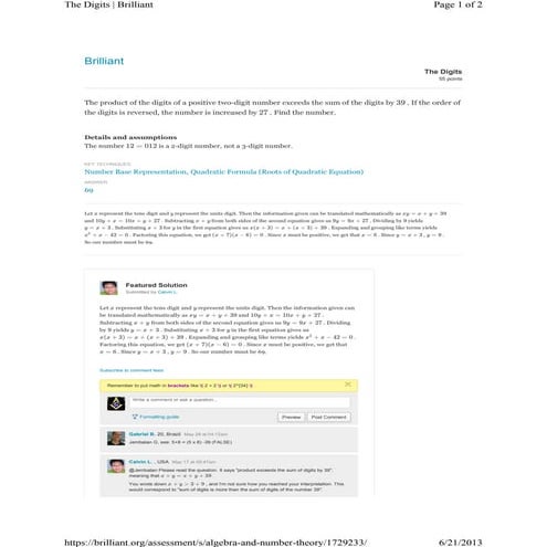 Componendo and dividendo | PDF