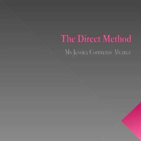 The direct method udelma | PPT