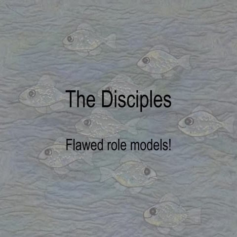 The Disciples As Role Models