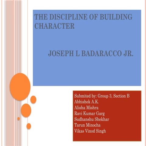 The Discipline of building character_1.pptx