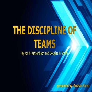 The discipline of teams | PPTX