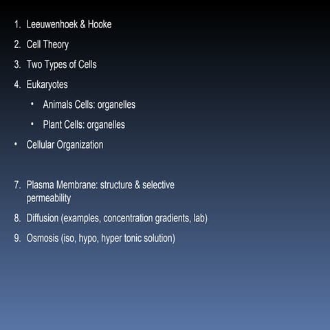 The discovery of cells notes | PPT | Biological Sciences | Science