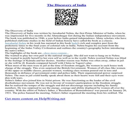 The Discovery Of India | PDF