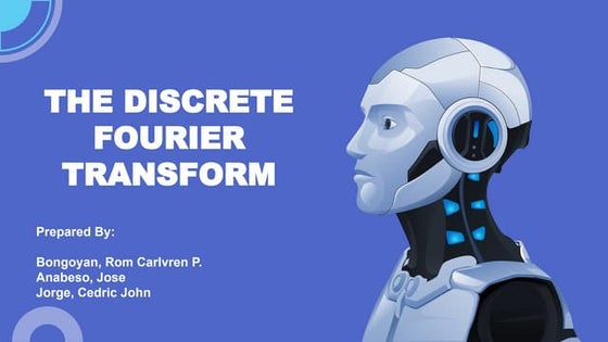 Discrete Fourier Transform Ppt