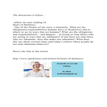 The discussion is below.. reflect on your reading of Heart.docx