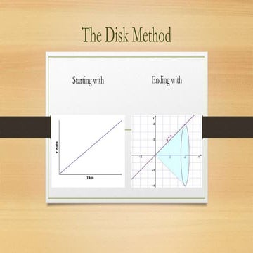 The Disk Method | PPTX