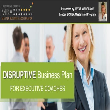 The Disruptive Business Plan for Coaches | PPT