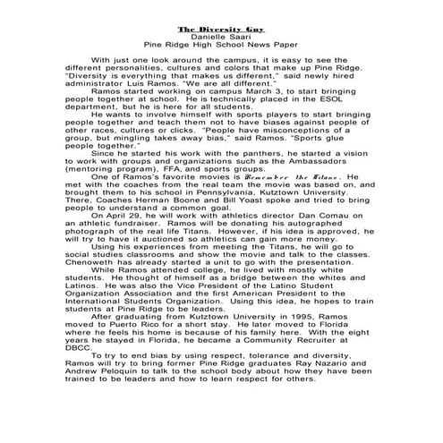 Remember The Titans Essay | PDF