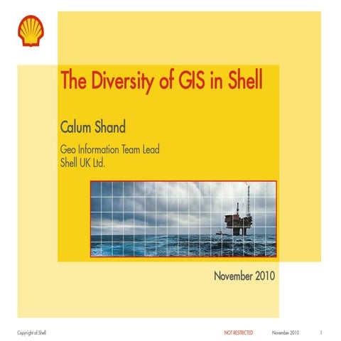 The diversity of gis in shell, calum shand, shell, epug2010 | PDF