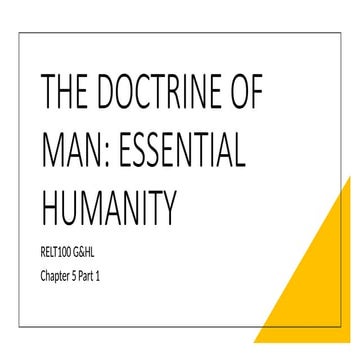 The Doctrine of Man pt2 god and human life | PPTX | Christianity ...