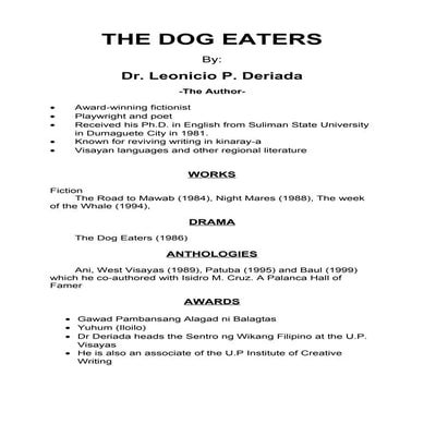 The dog eaters | DOC
