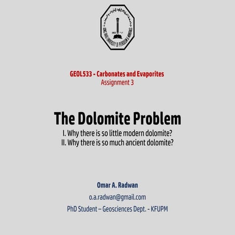 The dolomite problem | PDF