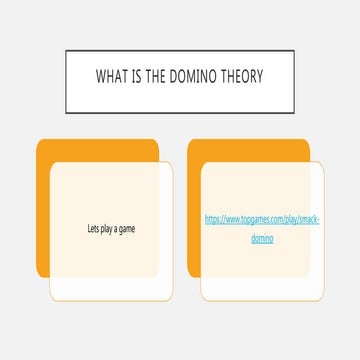 The domino theory | PPTX | Political Issues & policy | Politics