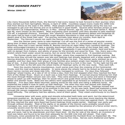 The donner party | DOC