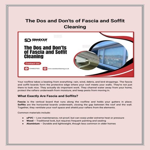 Understanding the Difference Between Soffit and Fascia in Roofing. | PPTX