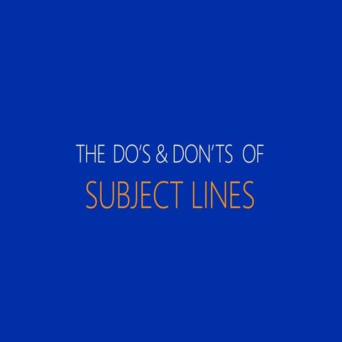 How to Write Better Subject Lines | PPTX