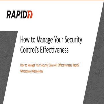 How To Manage Your Security Controls Effectiveness Ppt