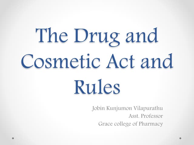 Pharma Jurisprudence Schedules & Acts | PDF | Pharmaceutical Industry ...