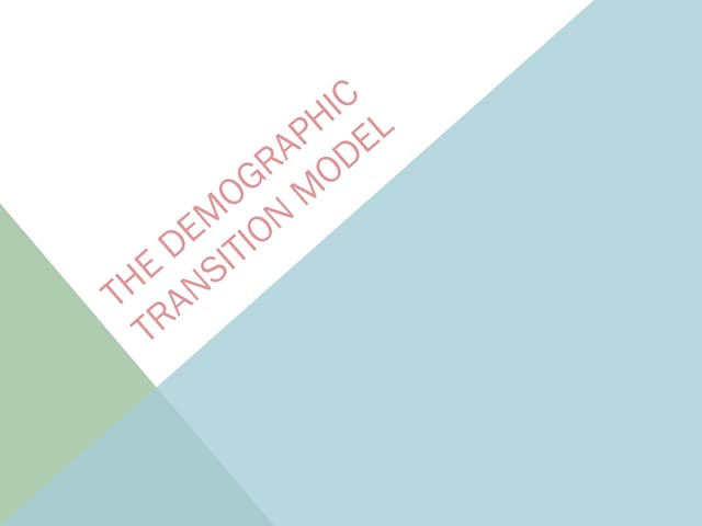 Stages of the demographic transitional model | PPTX
