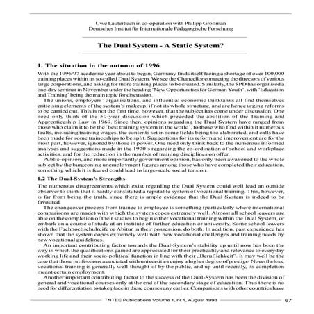 The dual system. A static system? | PDF