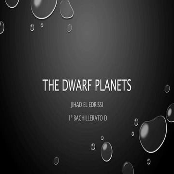 The Dwarf Planets | PPTX