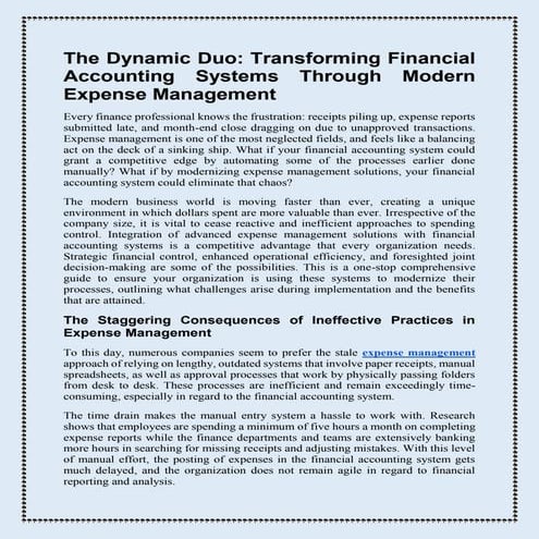 The Dynamic Duo Transforming Financial Accounting Systems Through ...