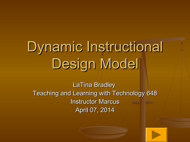 Dynamic Instructional Design Model | PDF