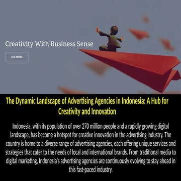 The Dynamic Landscape of Advertising Agencies in Indonesia: A Hub for ...